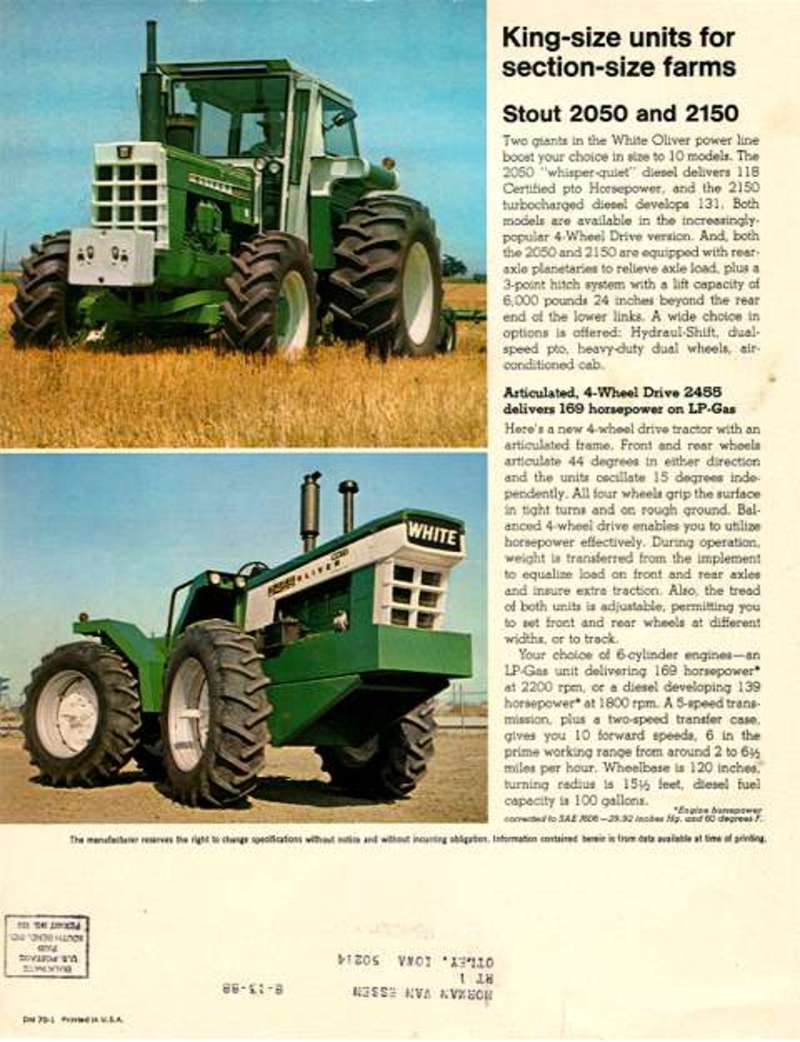 1969 Oliver 2050 2150 2455 Tractor (2010-03-27) - Tractor Shed