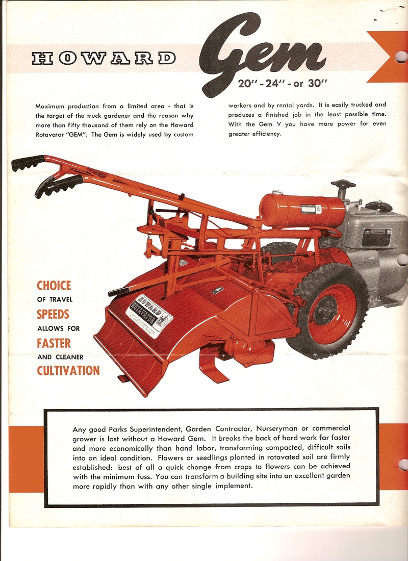Howard Rotavator- Gem (2009-02-12) - Tractor Shed