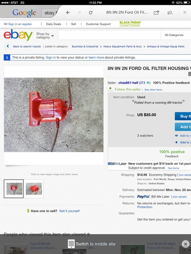 No oil filter | Yesterday's Tractors Forums