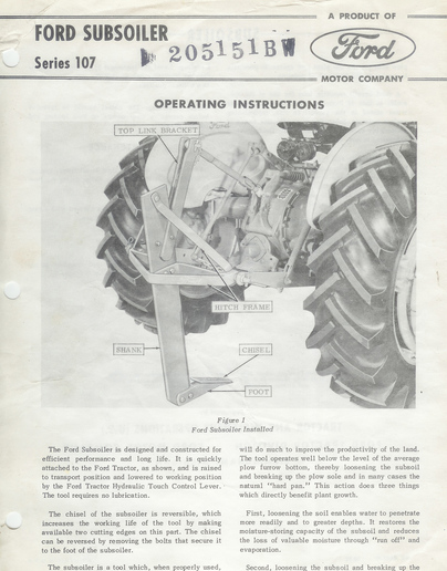 Homemade Middle Buster/Subsoiler | Yesterday's Tractors Forums