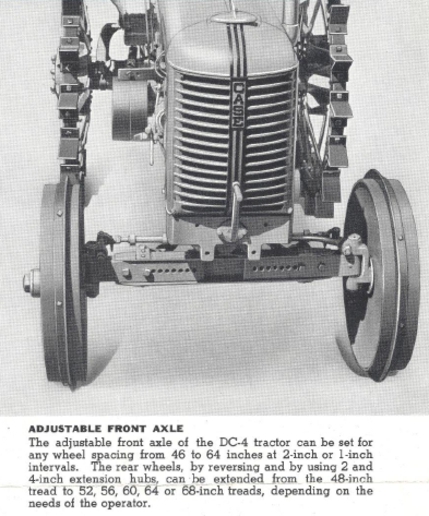 Adjustable Front Axle on UK Case CC4 and DC4 | Yesterday's Tractors Forums