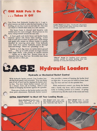 Moved some rocks with the SC and the 101 loader | Yesterday's Tractors ...