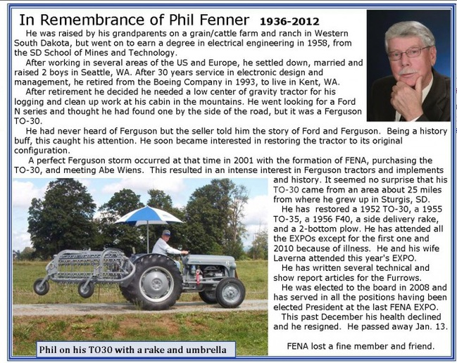 Remembering Phil Fenner | Yesterday's Tractors Forums