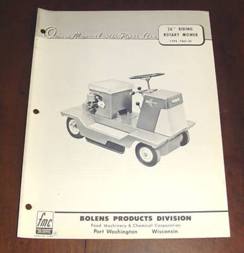 Bolens Ridemaster model7467-01 | Yesterday's Tractors Forums