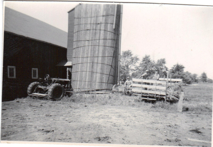 Old Tractor and silo filling photo | Yesterday's Tractors Forums