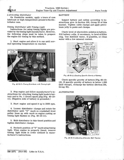 tune up specs-JD 300 gas engine | Yesterday's Tractors Forums
