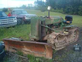 Used Farm Tractors for Sale: John Deere 420C Crawler With Blade (2005 ...