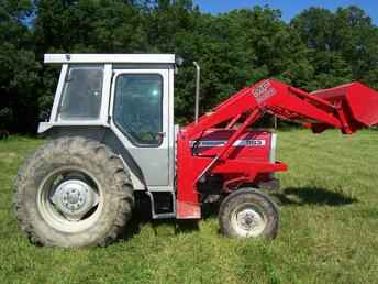 Used Farm Tractors for Sale: Massey Ferguson MF- 383 With MF- 236 ...
