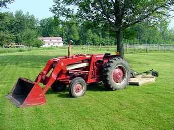 Used Farm Tractors for Sale: Ih 444 Diesel , Loader, Cutter (2005-07-15 ...