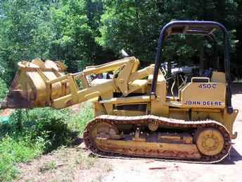 Used Farm Tractors for Sale: John Deere 450C With Backhoe - 1983 (2006 ...