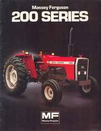 Used Farm Tractors for Sale: Massey Ferguson MF-200 Series Brochure ...
