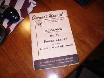 Used Farm Tractors for Sale: Mccormick No.31 Loader Manual (2008-12-01 ...