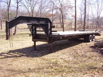 Used Farm Tractors for Sale: 32FT Flatbed Gooseneck Trailer (2009-01-22 ...
