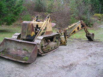 Used Farm Tractors for Sale: Oliver OC3 W/Factory Backhoe (2009-01-27 ...