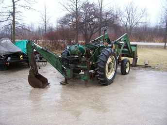 Used Farm Tractors for Sale: Oliver Super 55 W/Backhoe (2009-03-07 ...