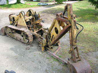 Used Farm Tractors for Sale: Oliver OC3 Factory Backhoe (2009-03-18 ...