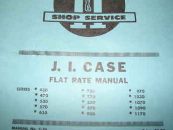 Used Farm Tractors for Sale: Ji Case Flat Rate Manual (2009-04-05) - Yesterday's Tractors