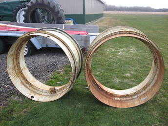 Used Farm Tractors for Sale: Pair Of Clamp On Dual Rims (2009-04-19 ...