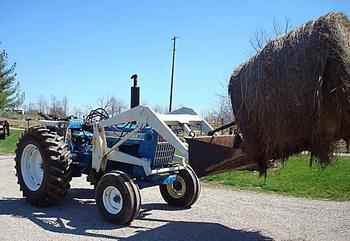 Used Farm Tractors for Sale: 7000 Ford Tractor + Loader (2009-04-23 ...