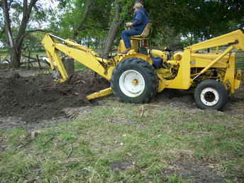 Used Farm Tractors for Sale: Oliver 550 Backhoe Loader (2009-11-17 ...