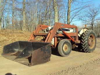 Used Farm Tractors for Sale: '56 Ford 600 Tractor & Loader (2010-03-30 ...