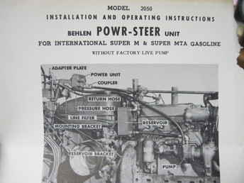 Used Farm Tractors for Sale: Behlen Power-Steering Instruc. (2010-07-20 ...