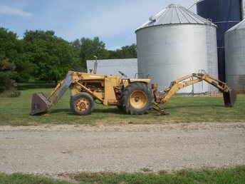 Used Farm Tractors for Sale: 1550 Oliver Backhoe Rare (2010-08-15 ...