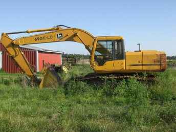 Used Farm Tractors for Sale: John Deere 690E LC Trackhoe (2010-08-29 ...
