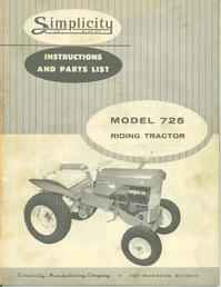 Used Farm Tractors for Sale: Simplicity Tractor Manuals (2004-03-14 ...
