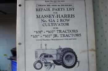Used Farm Tractors for Sale: Massey-Harris Cultivator Book (2005-02-14 ...